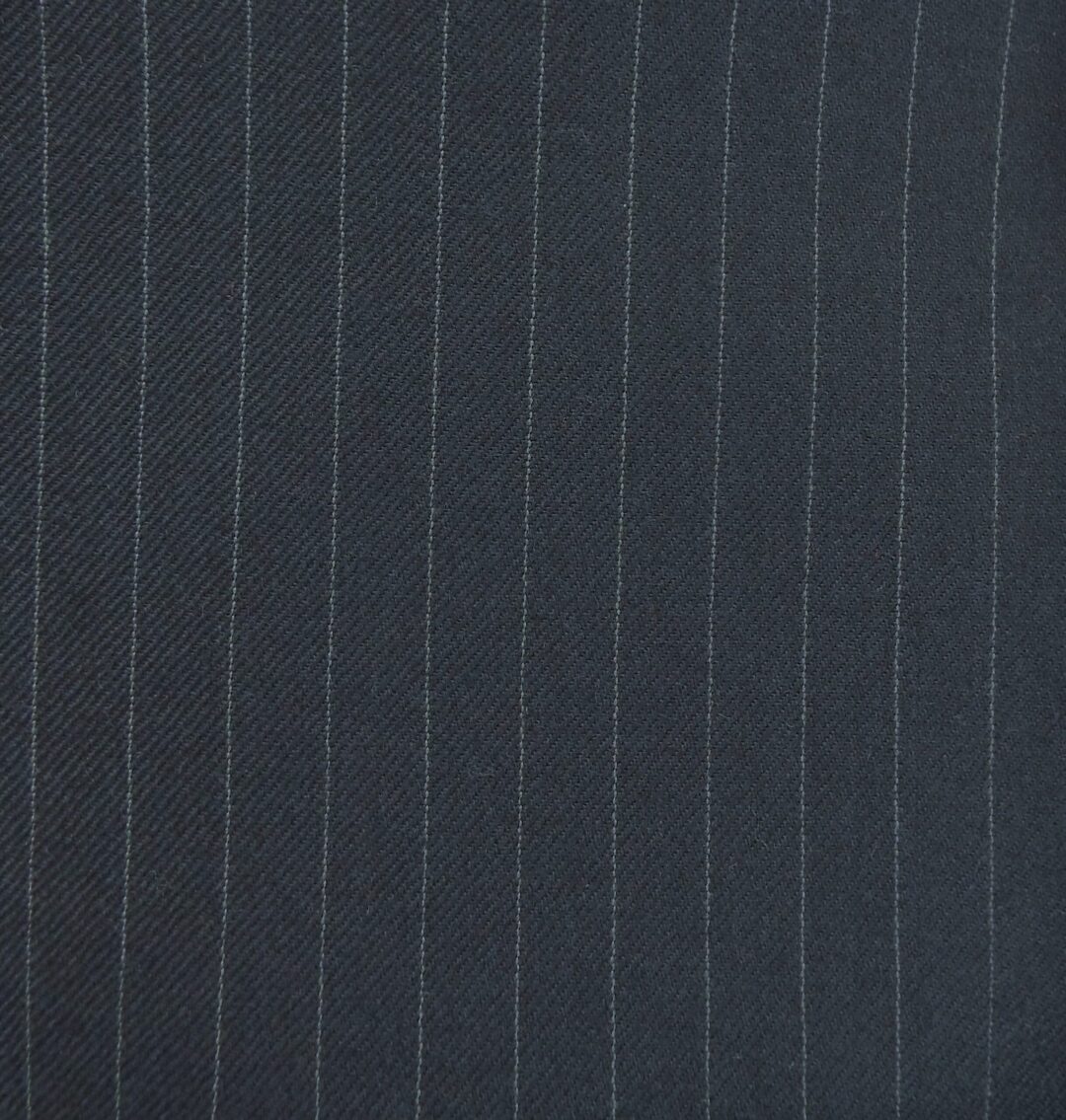 100% WOOL SUITING FABRIC, VINTAGE STYLE, DARK GREY, RIB WEAVE MADE IN ...