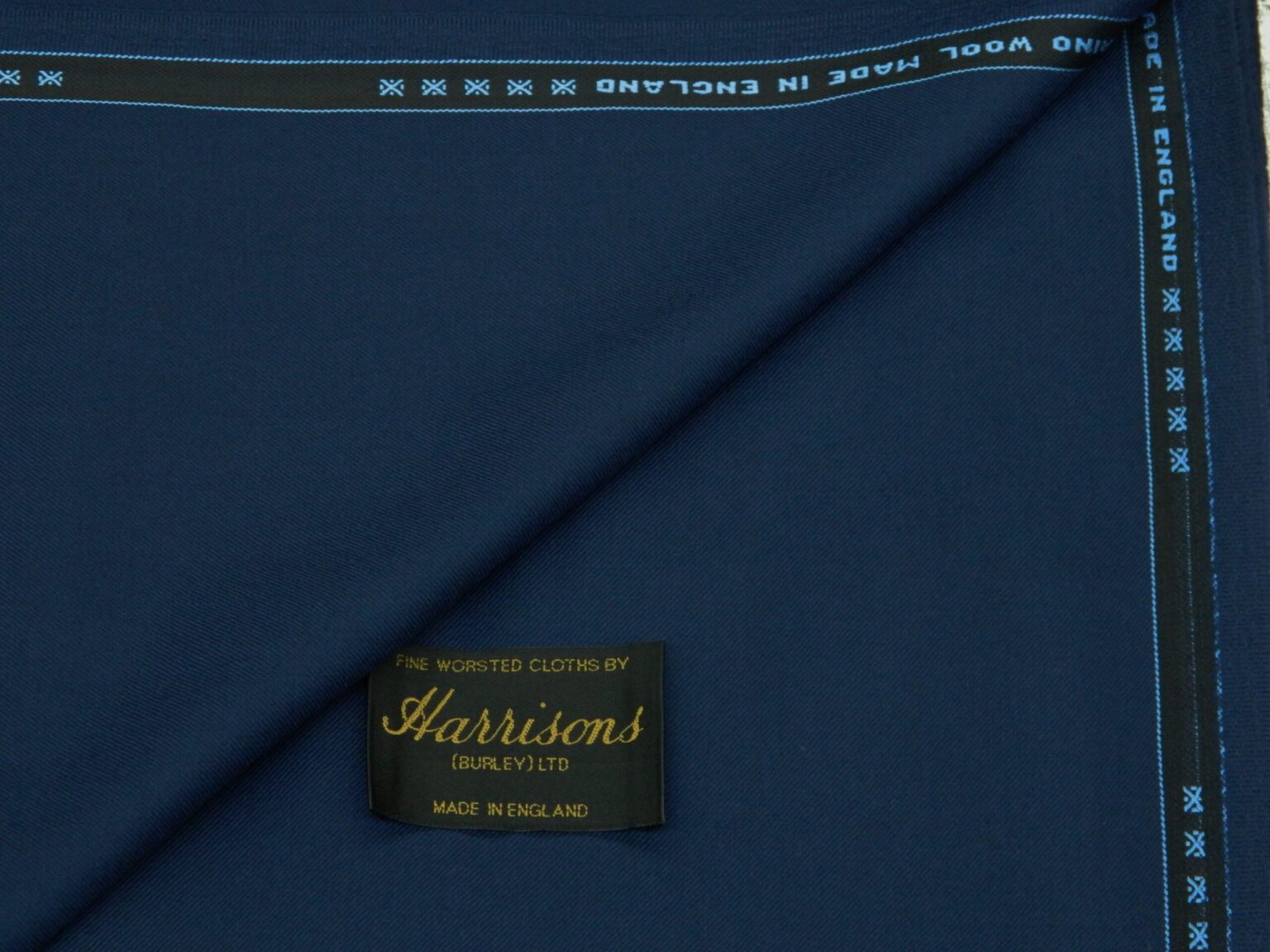 Mid Blue - Plain – Pioneer 100% Worsted Flannel • Harrisons Burley Ltd.