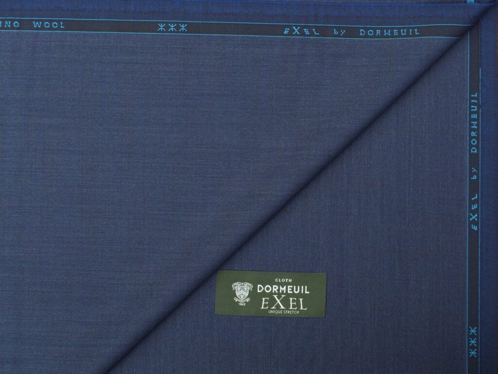 Dormeuil Exel 100% Finest Merino Wool Suiting Fabric, Mixture Blue/Grey ...