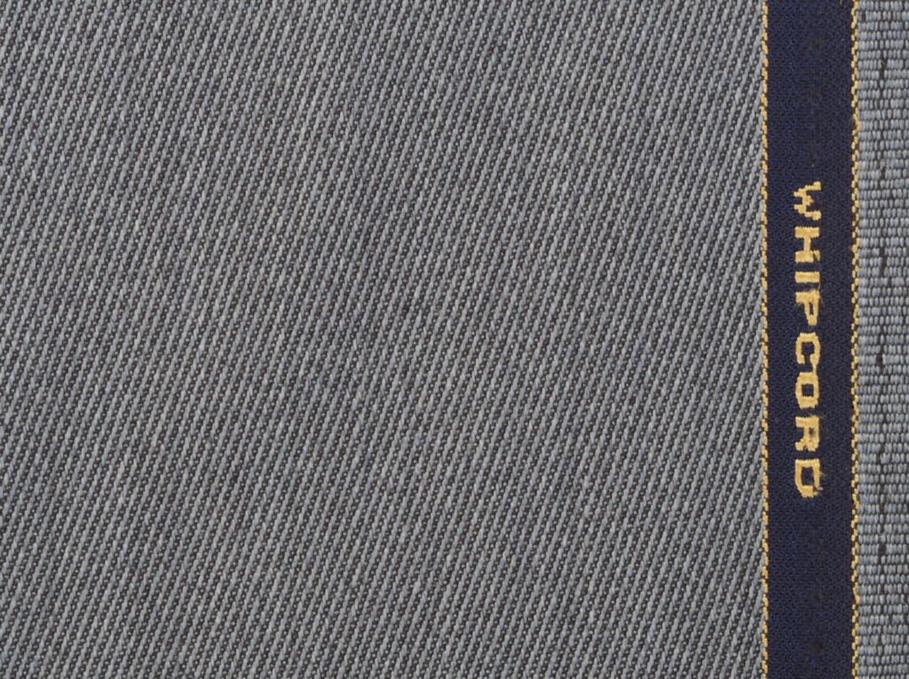 Whipcord Fabric, Covert Cloth, Pure Luxury Mixture Light Grey/Dark ...