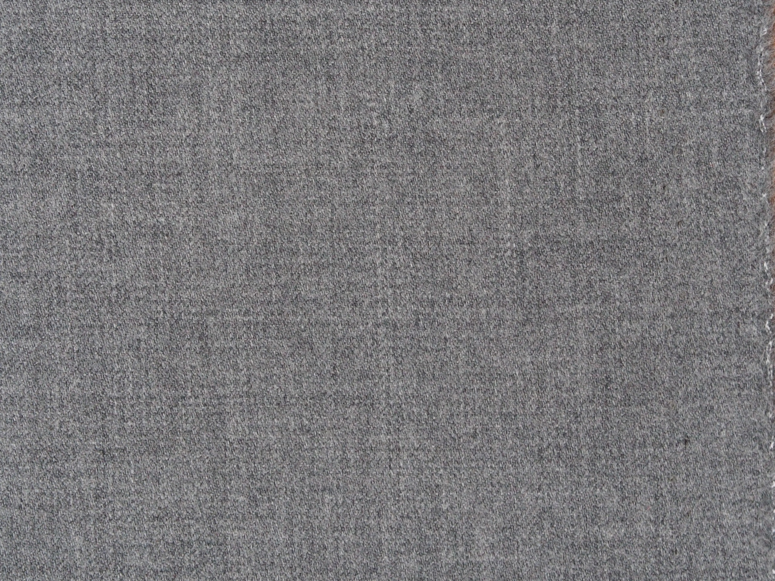 Super 140s All Wool, Plain Twill Weave, Mix Mid Grey Suiting Fabric ...