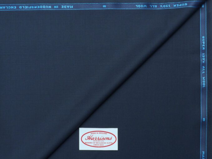 Super 130s All Wool Navy Twill Suiting Fabric - Made In Huddersfield ...