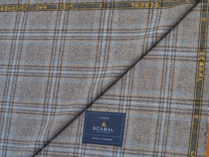 Scabal Escape Wool/Cashmere Mixture Beige/Light Brown Shade With Multi ...