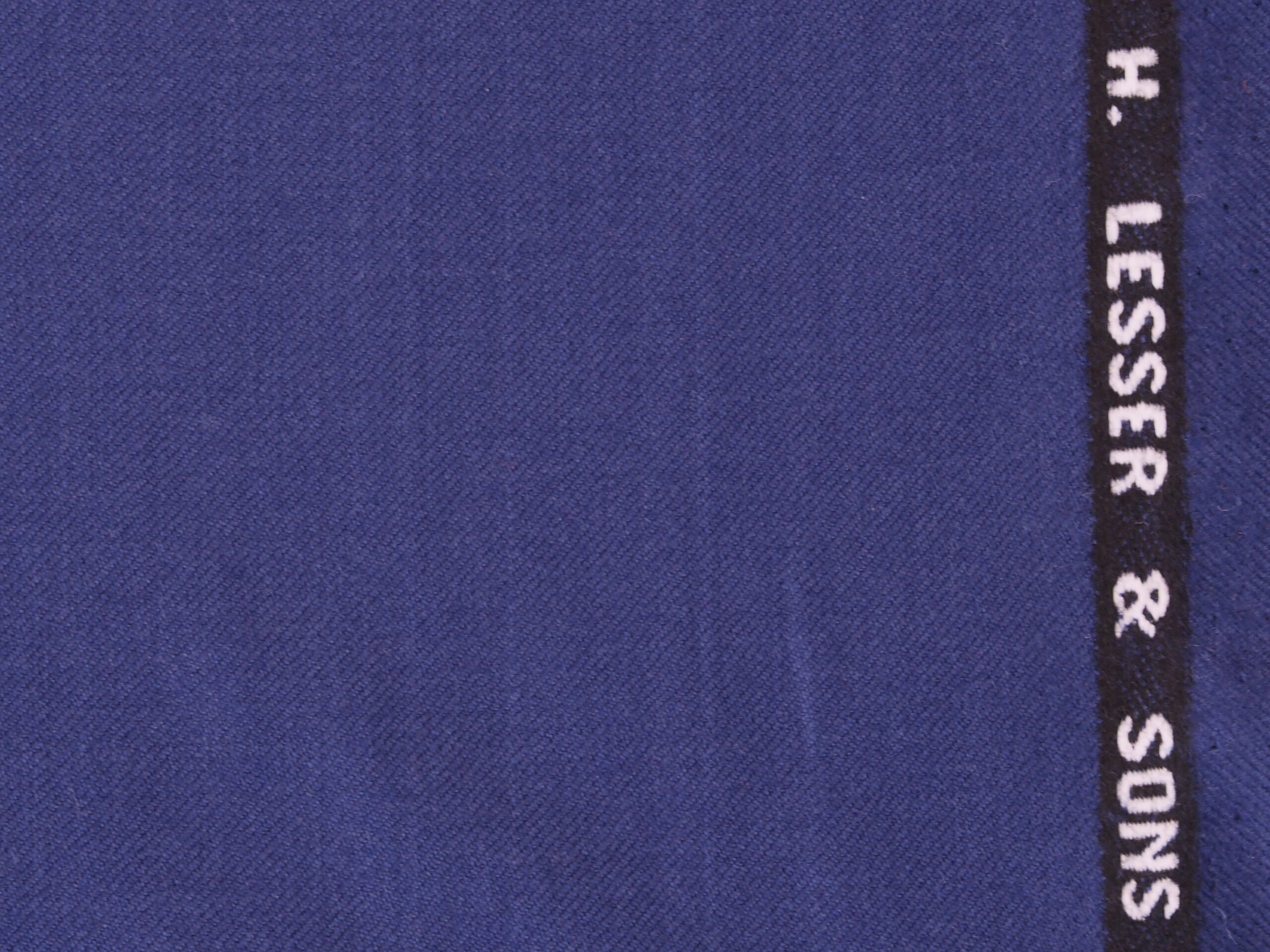 Carlo Barbera Exclusively For H.Lesser, 100% Superfine Wool Mid Blue ...