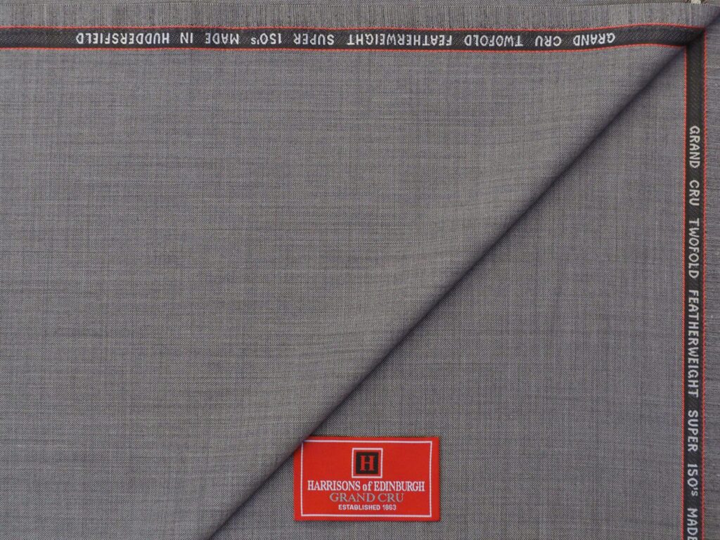 Harrisons Of Edinburgh 'Grand Cru Featherweight' Super 150s Light Grey ...