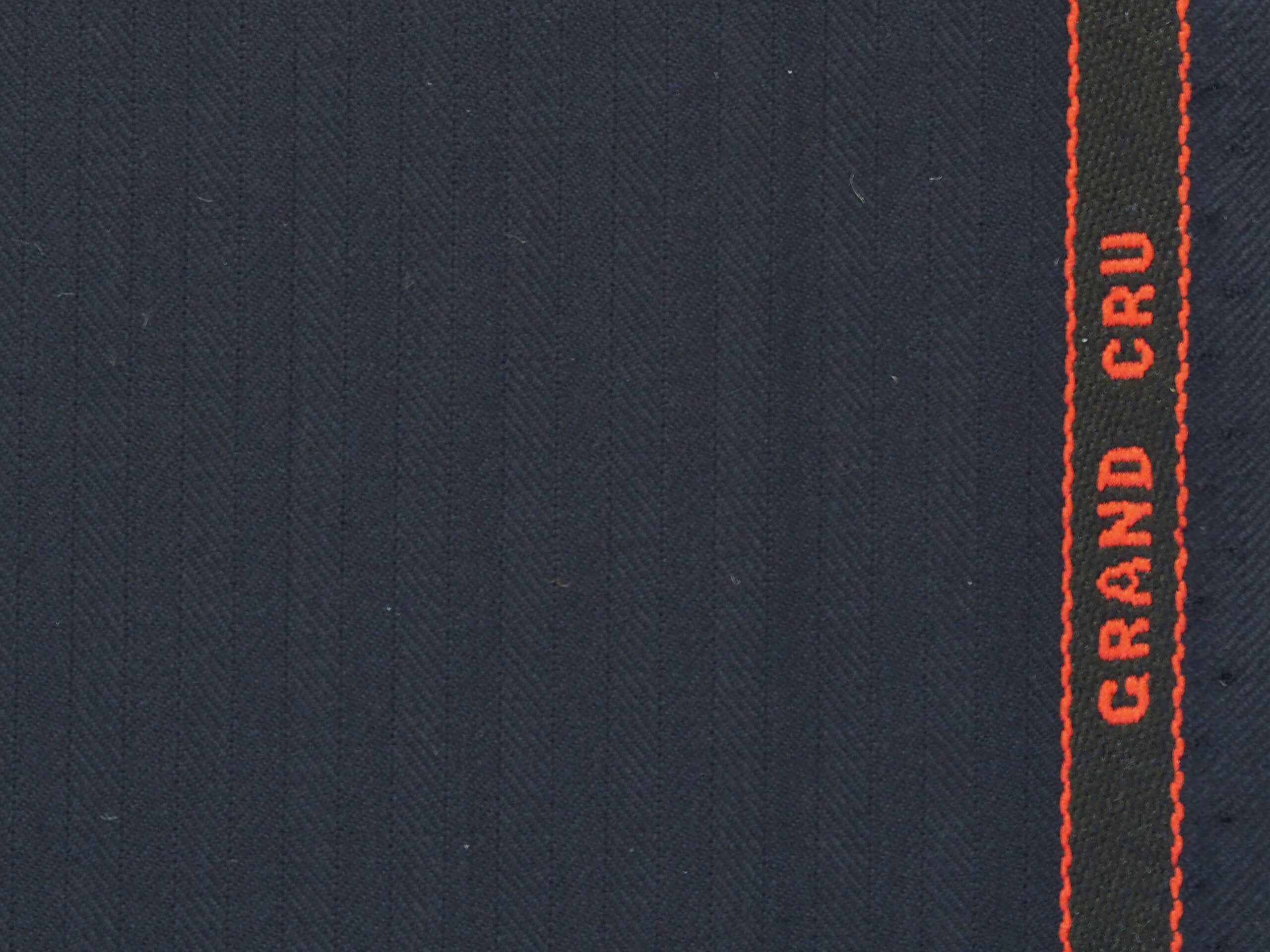 Harrisons Of Edinburgh 'Grand Cru' Super 150s Navy Herringbone Suiting ...