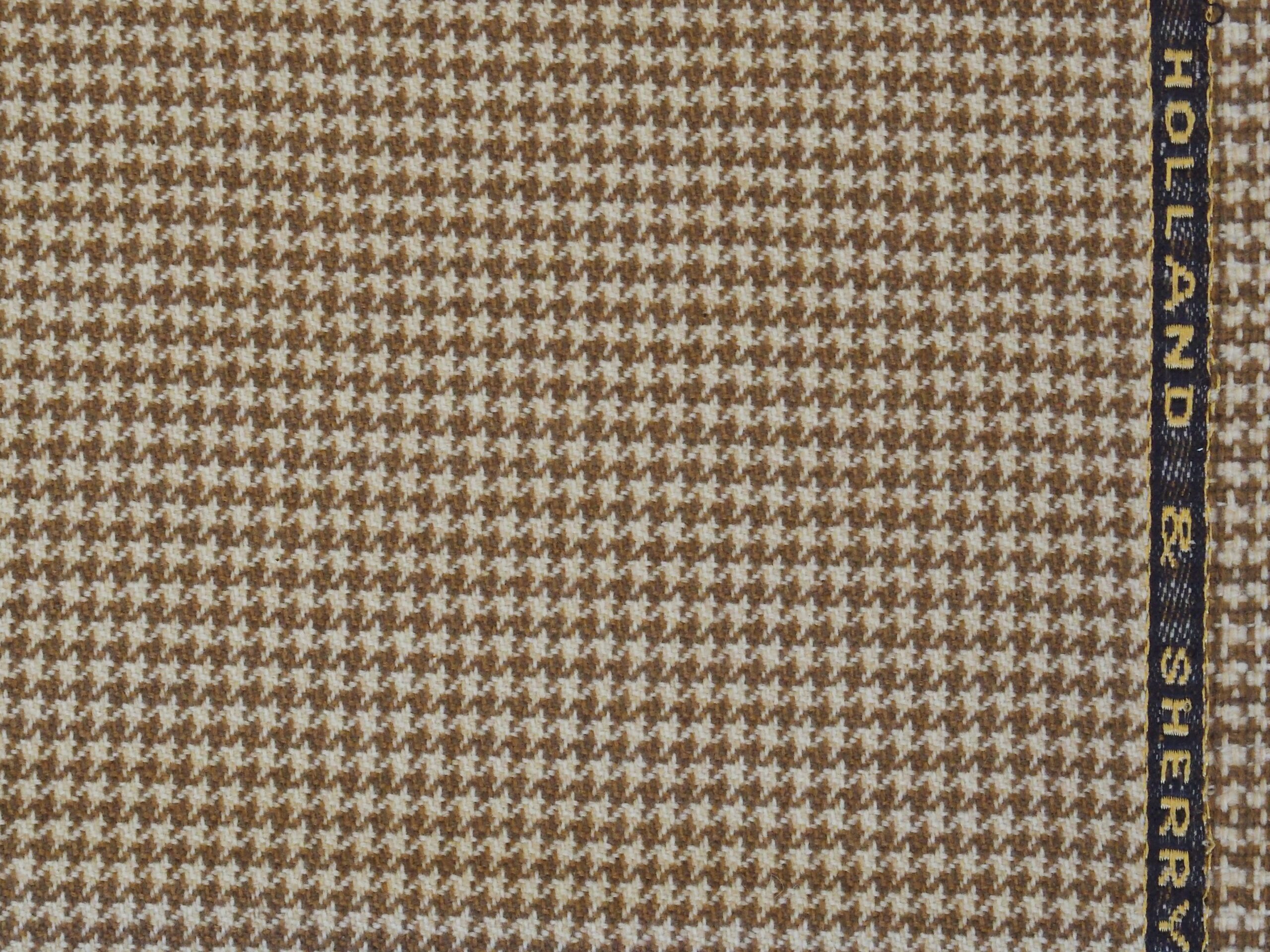 100% Woollen Spun Cashmere By Holland & Sherry, Mix Beige/Brown ...