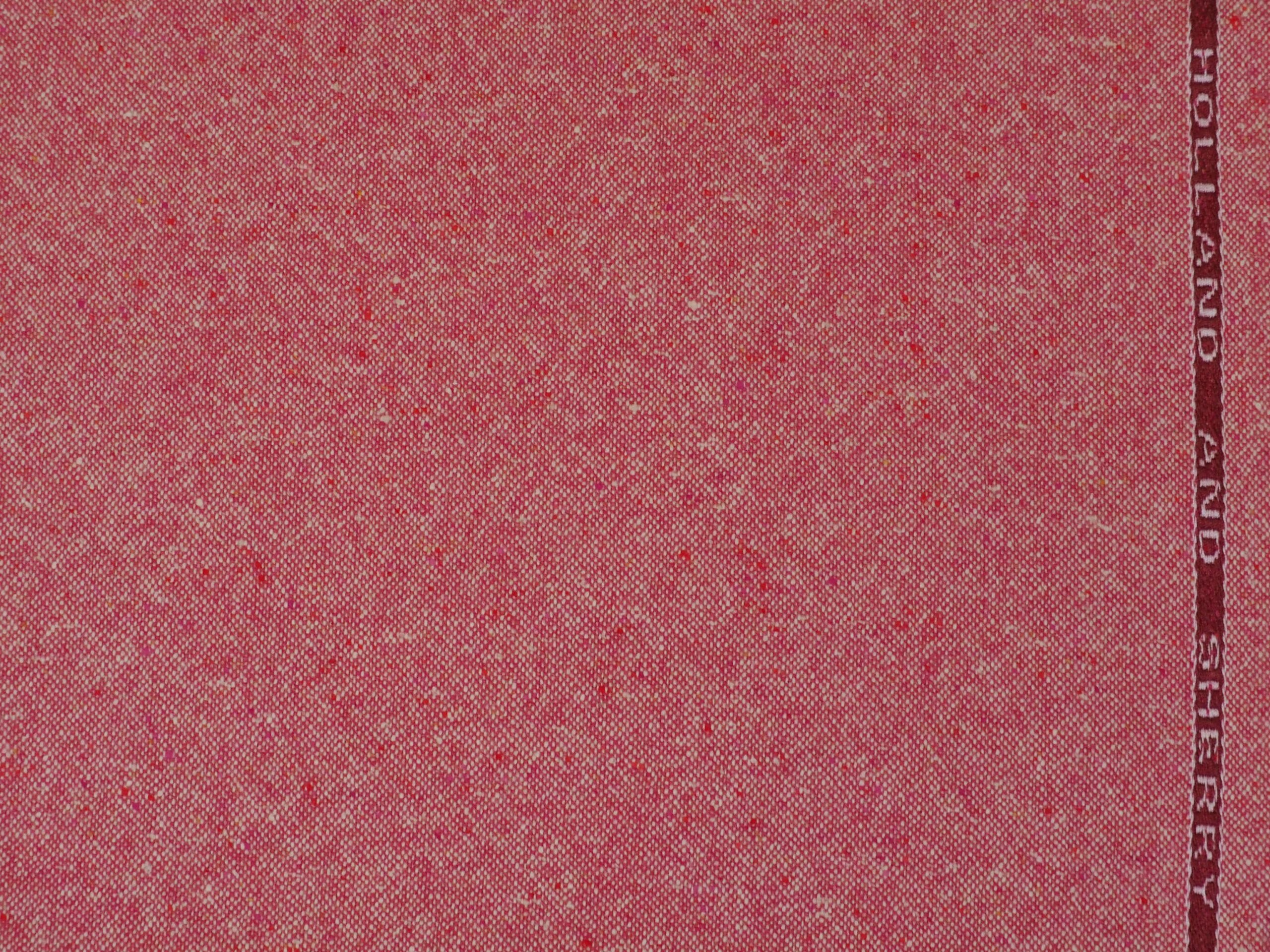 100% Woollen Spun Cashmere By Holland & Sherry, Mix Pink Donegal 'With ...